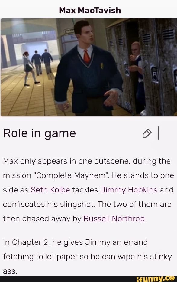 Max MacTavish Role in game Max only appears in one cutscene, during the ...