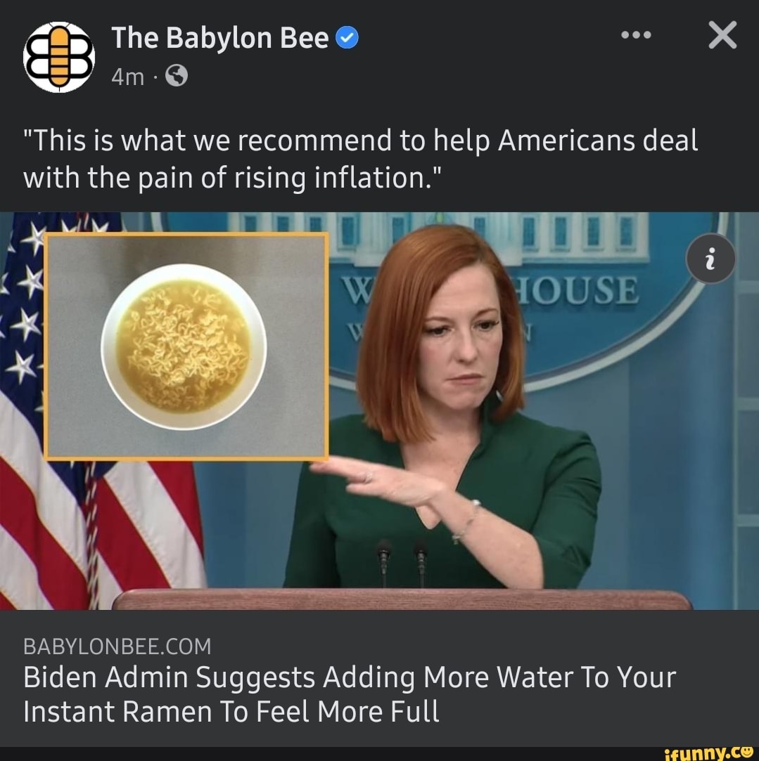 \us aa The Babylon Bee am- "This is what we recommend to help Americans ...
