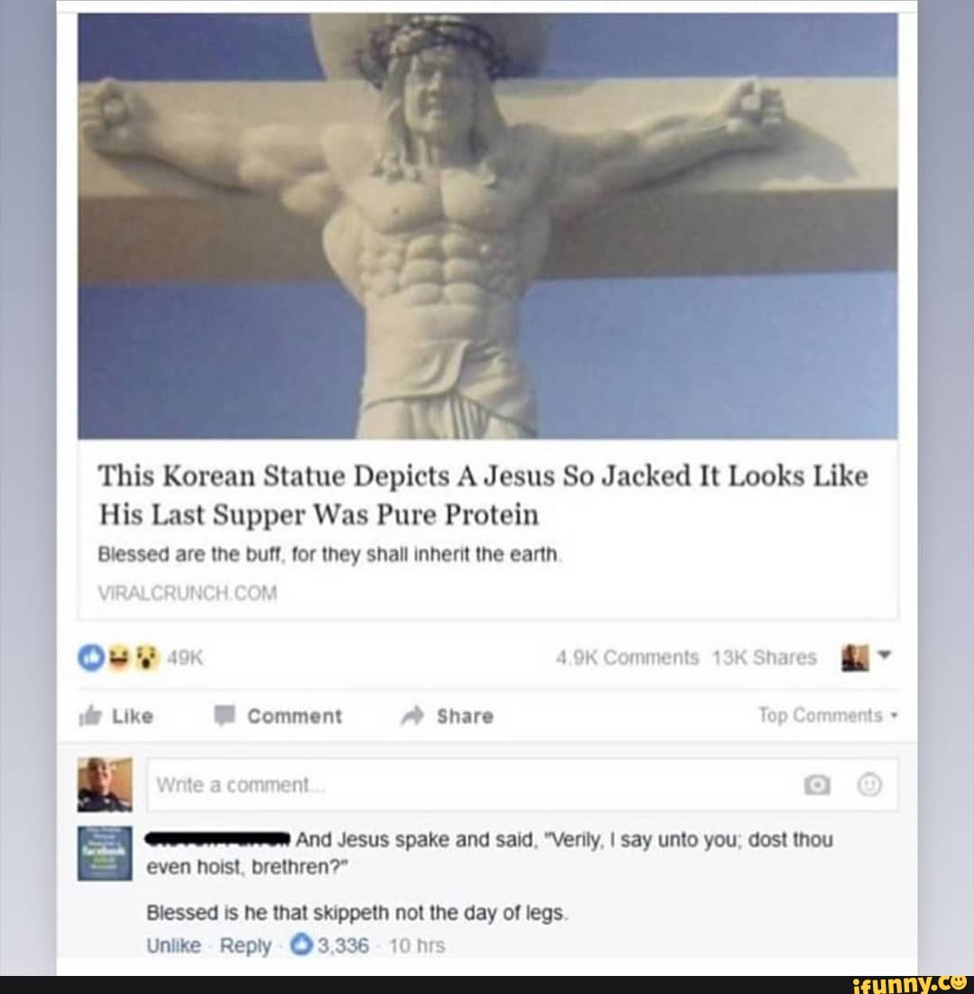 This Korean Statue Depicts A Jesus So Jacked [1 Looks Like His Last ...
