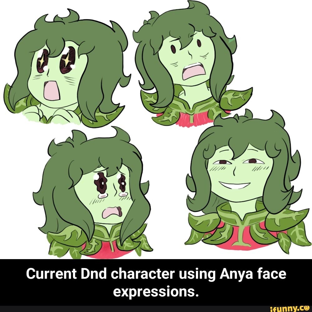 Current Dnd character using Anya face expressions. - Current Dnd ...