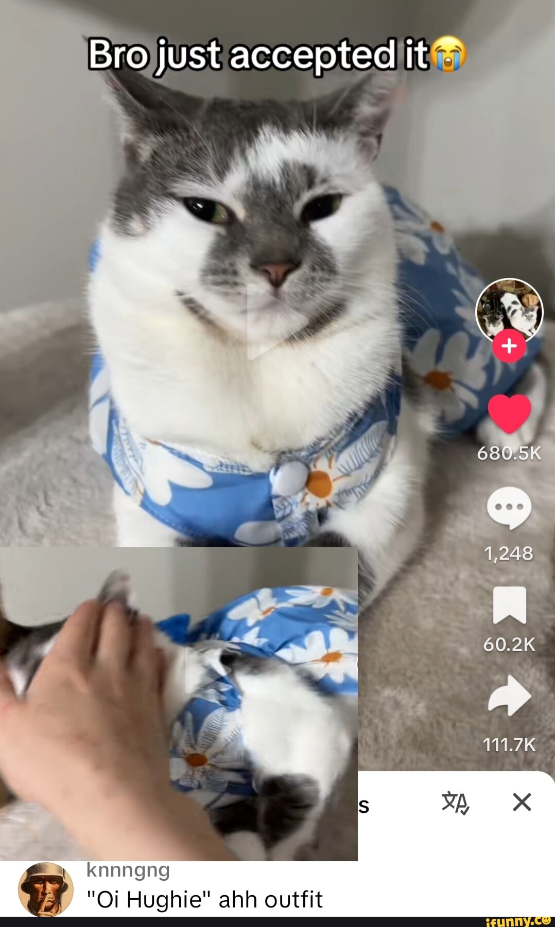 Bro just accepted it knnngng "Oi Hughie" ahh outfit - iFunny