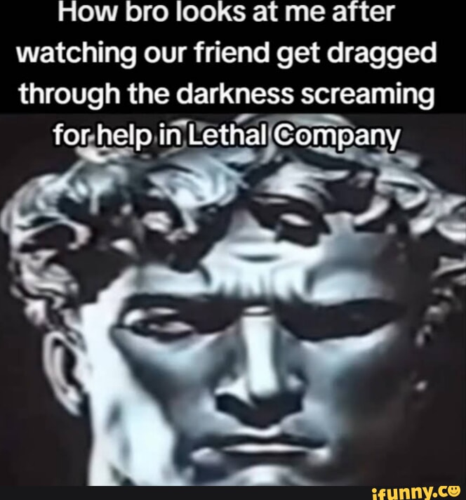 How bro looks at me after watching our friend get dragged through the ...