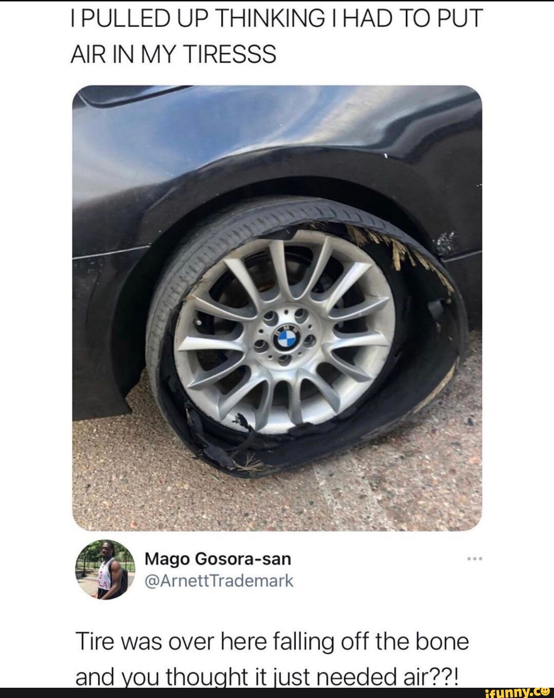 I PULLED UP THINKING I HAD TO PUT AIR IN MY TIRESSS Mago Gosora-san ...