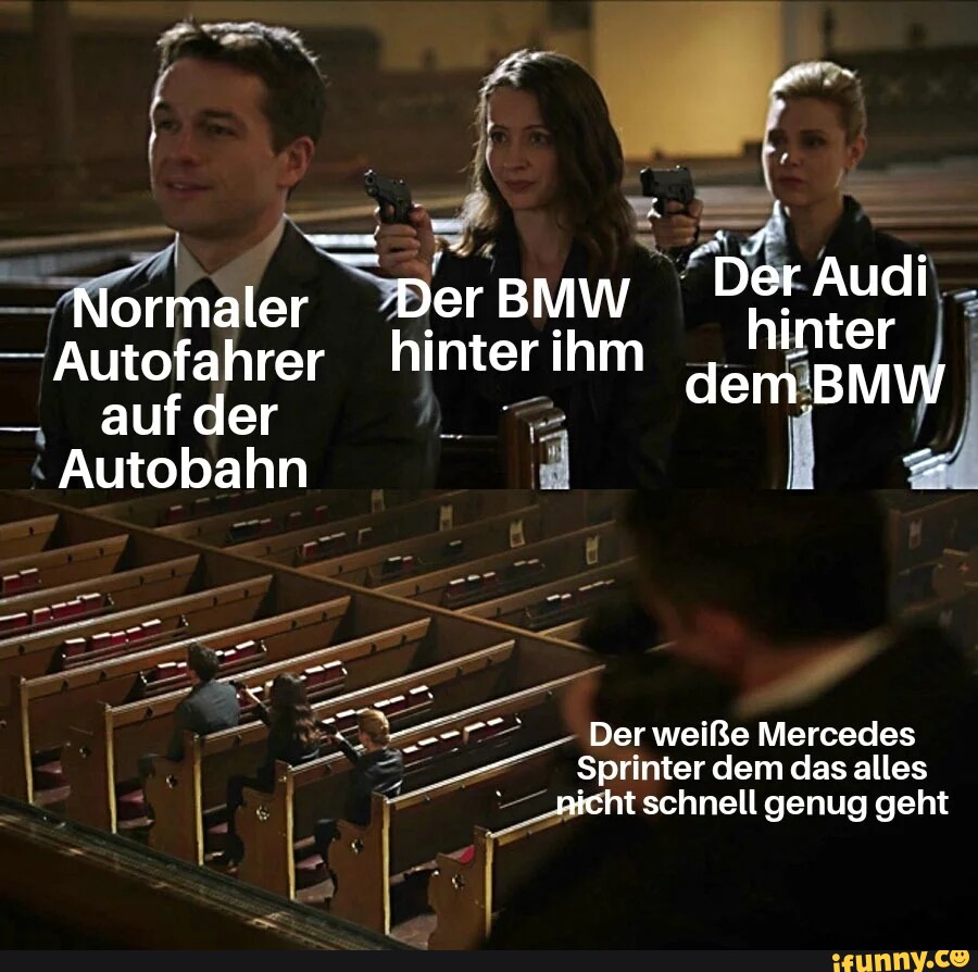 Normaler er BMW Der Audi Autofahrer hinter ihm dem BMW Autobahn Der ...