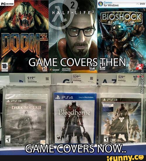 GAME COVERS THEN GAMECOVERSNOW. - iFunny