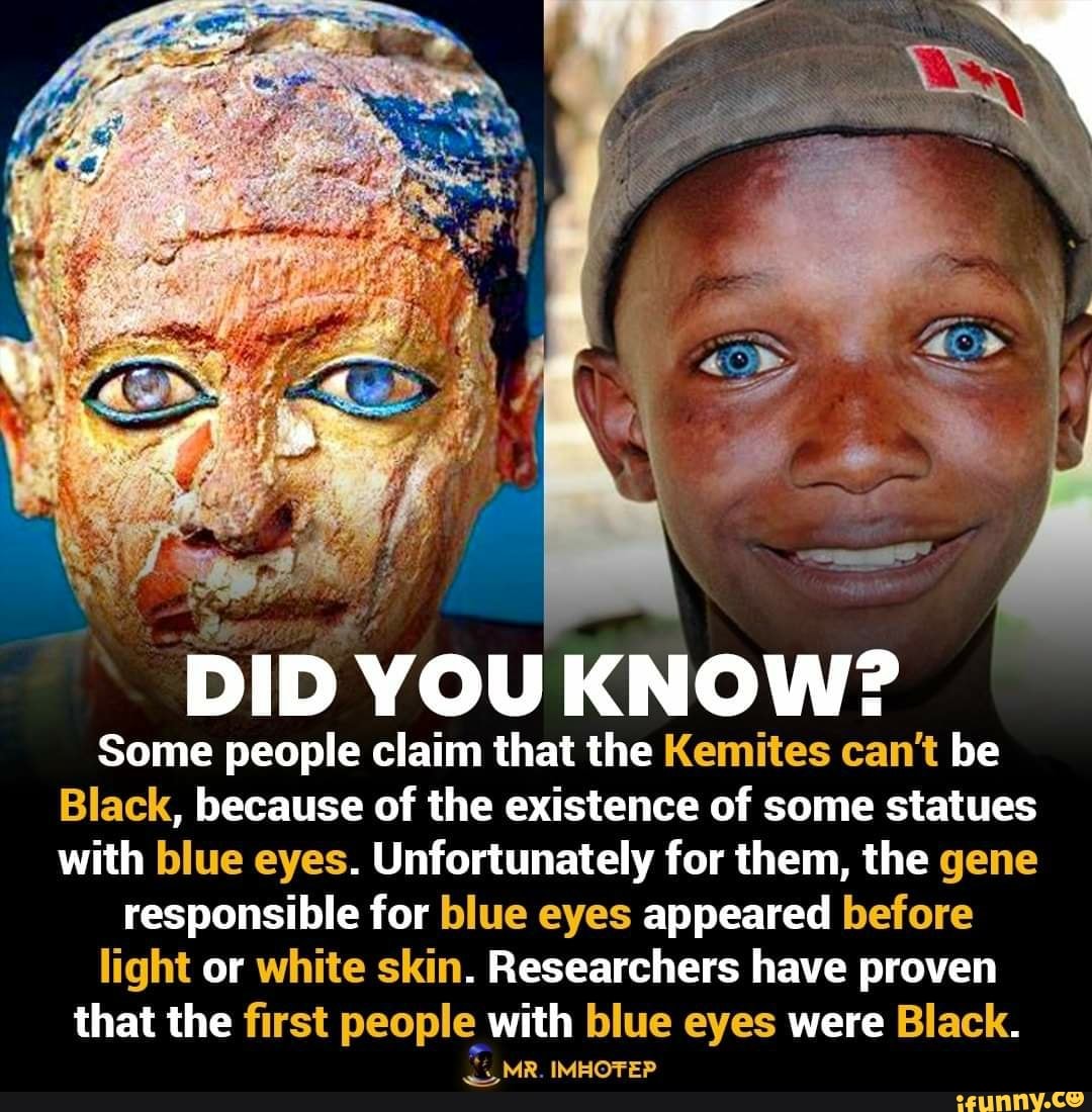 DID YOU KNOW? Some people claim that the Kemites can't be Black ...