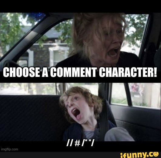 CHOOSE A COMMENT CHARACTER! - iFunny