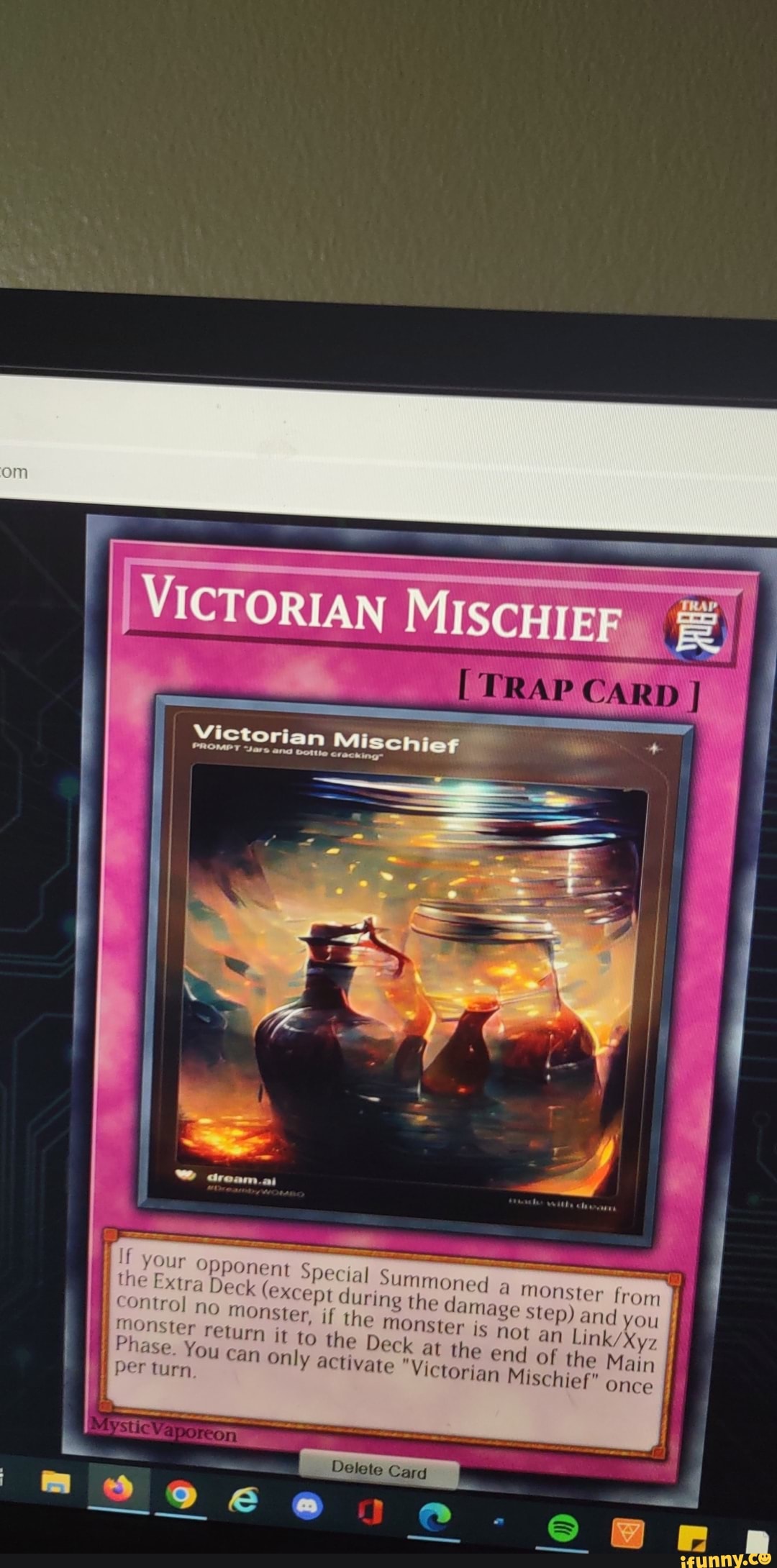 VICTORIAN MISCHIEF om Victorian Misch If your Opponent Special Summoned ...