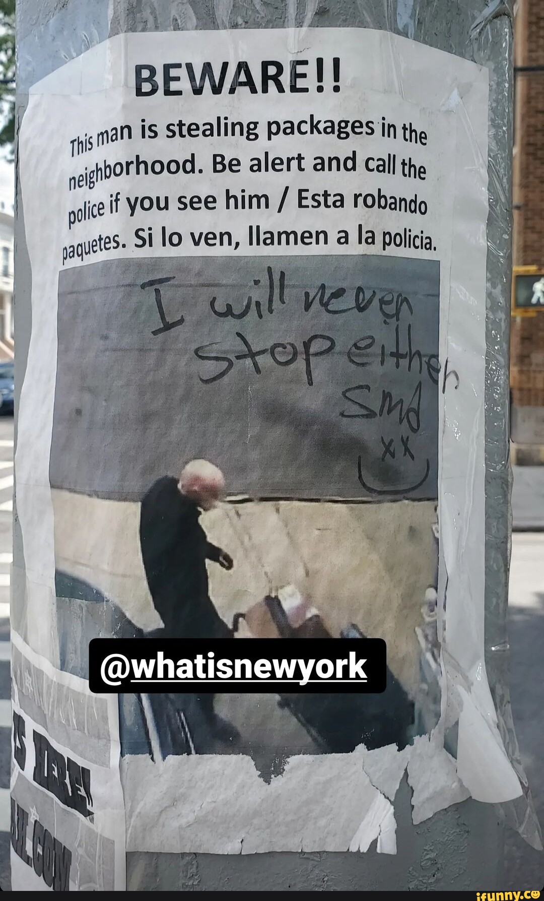 BEWARE!! man is stealing packages in the neigtborhood. Be alert and ...