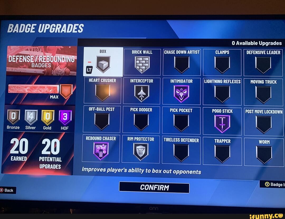 BADGE UPGRADES O Available Upgrades I [CHASE DOWNARTISTI I CLANPS ...