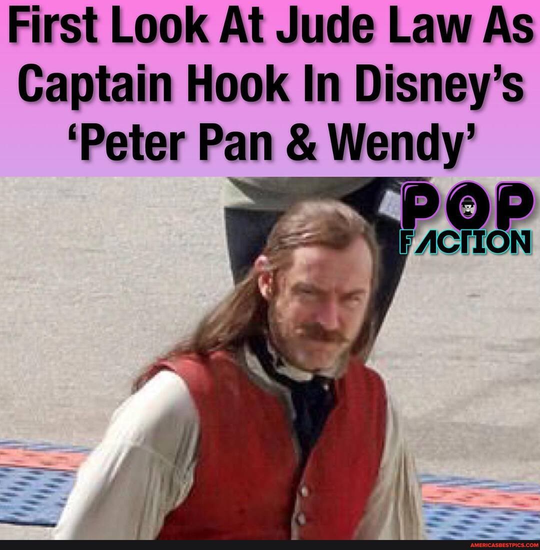 First Look At Jude Law As Captain Hook In Disney's 'Peter Pan & Wendy ...