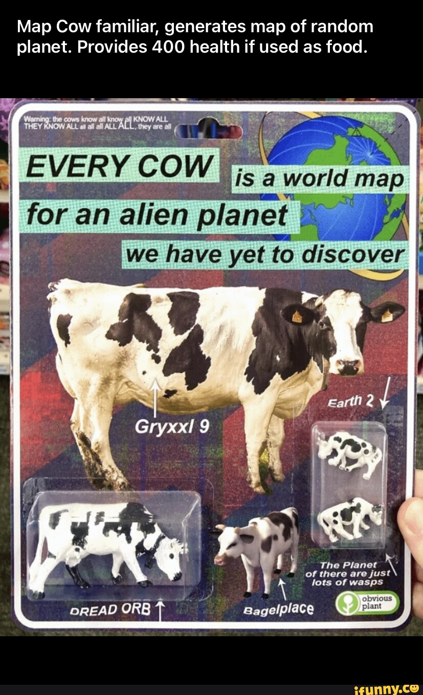 I tor an alien planet ap Cow familiar, generates map of random planet ...