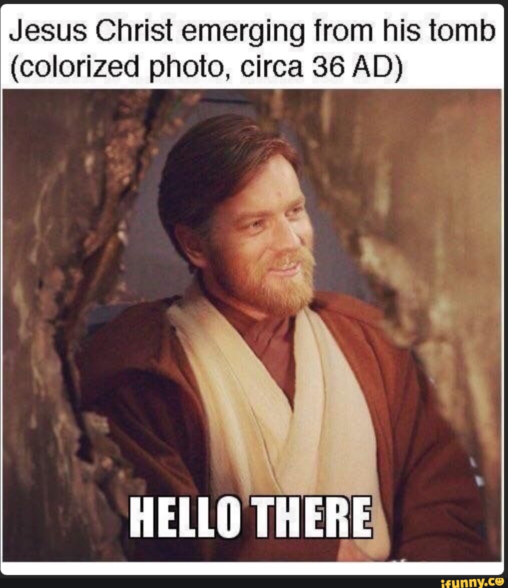 Jesus Christ emerging from his tomb (colorized photo, circa 36 AD ...