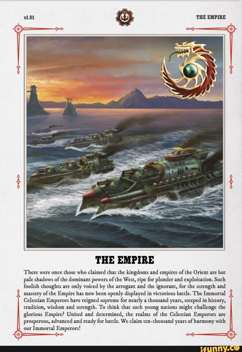 THE EMPIRE THE EMPIRE 'There were once those who claimed that the ...