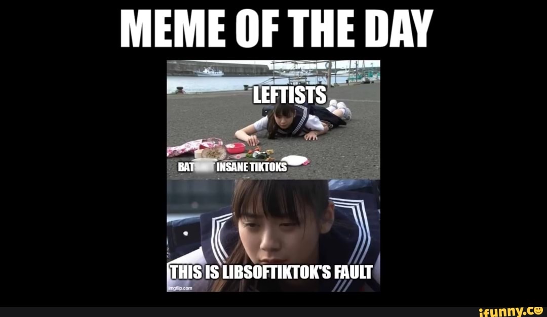 MEME OF THE DAY LEFTISTS.. BAT IHSAHE TIKTOKS THIS IS LIBSOFTIKTOK'S ...