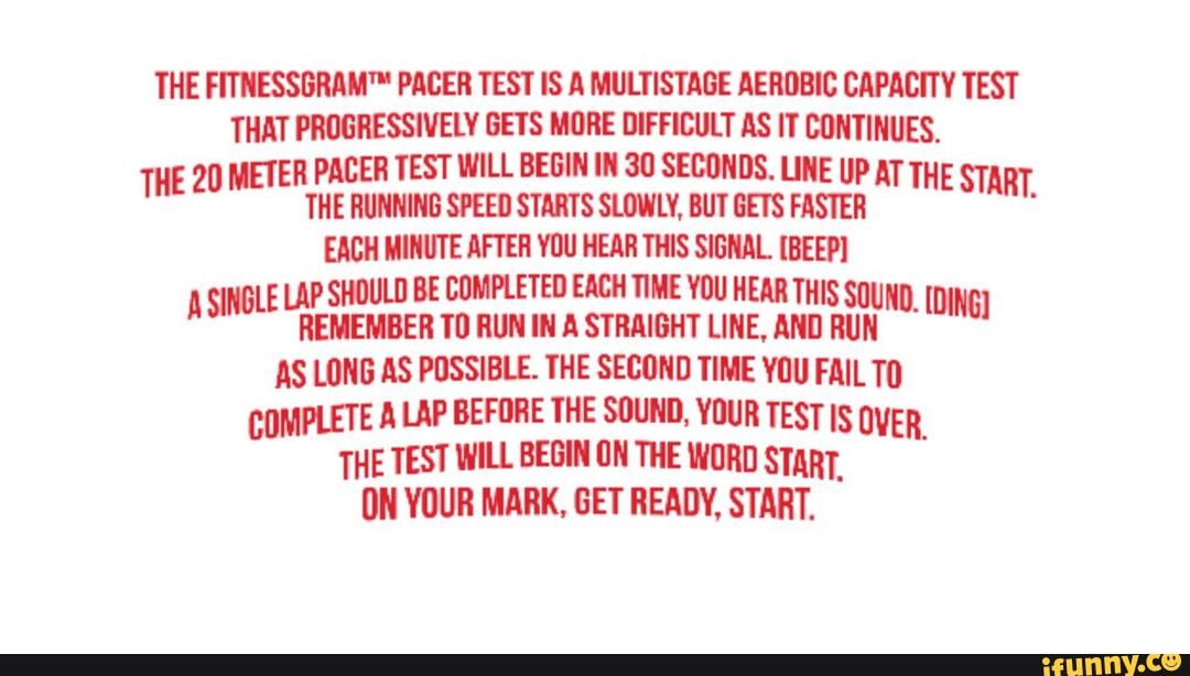 THE PACER TEST IS A MULTISTAGE AEROBIC CAPACITY TEST THAT PROGRESSIVELY ...