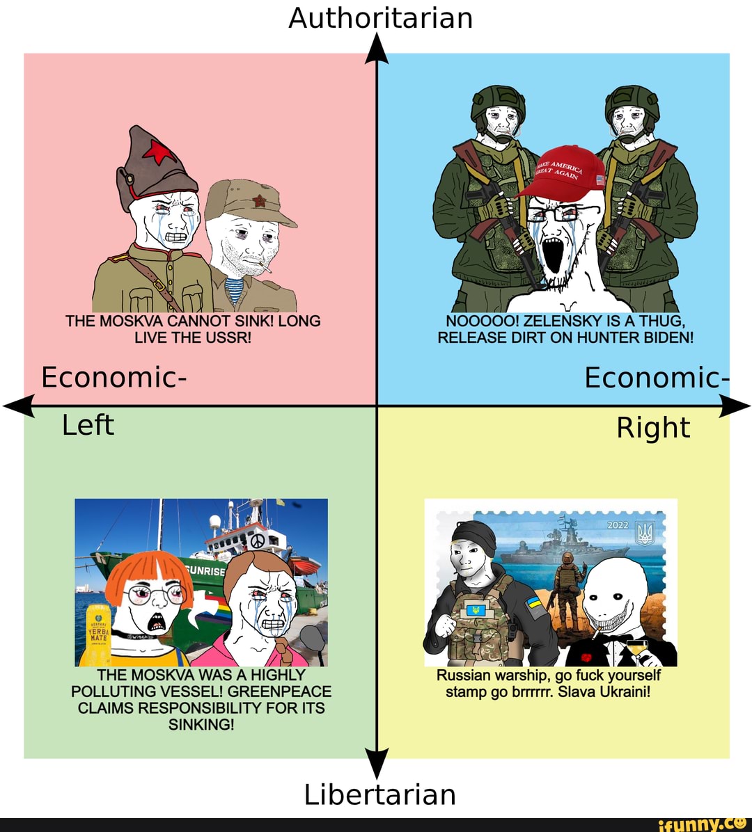 Authoritarian THE MOSKVA CANNOT SINK! LONG NOOOOO! ZELENSKY IS A THUG ...