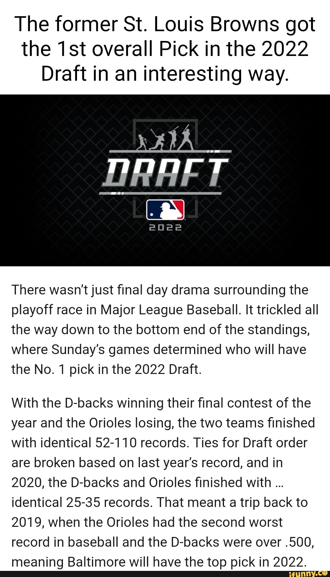 Mlb_draft memes. Best Collection of funny Mlb_draft pictures on iFunny