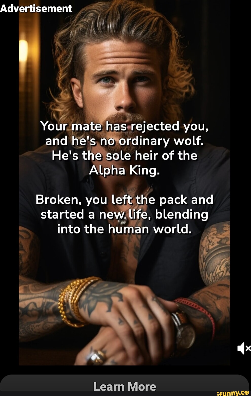 Advertisement Your mate has rejected you, and he's no ordinary wolf. He ...