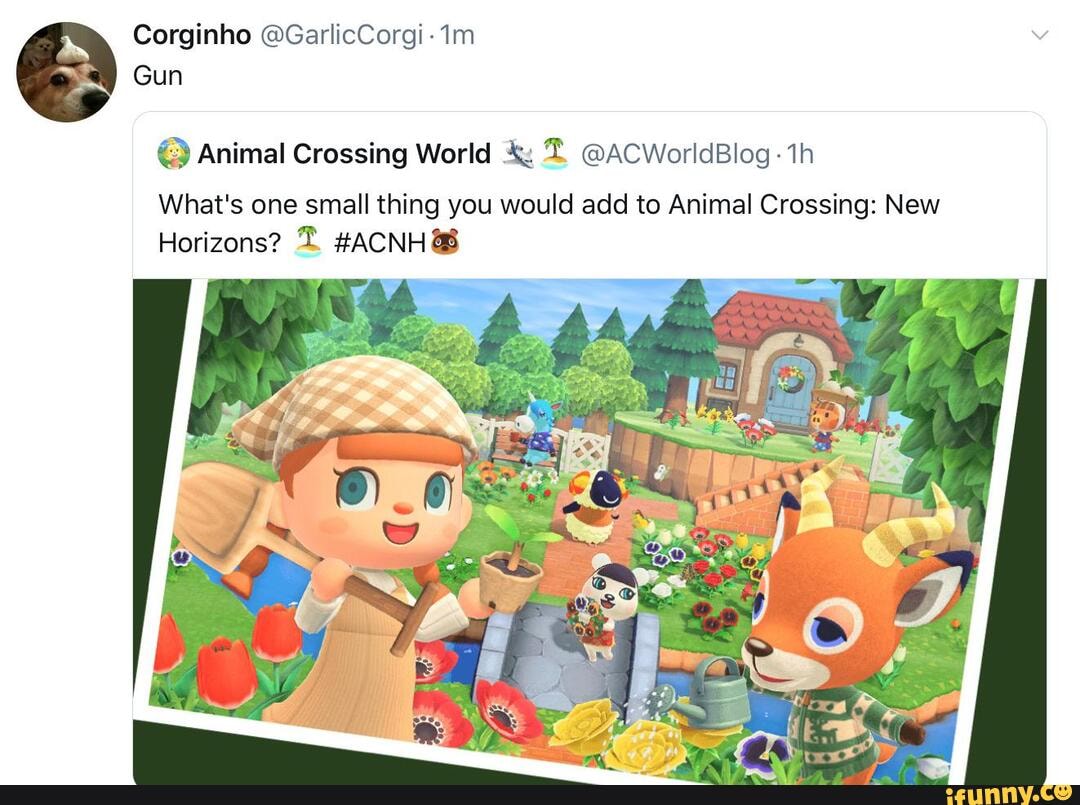 Gun © Animal Crossing World 2 @ACWorldBlog: 1h What's one small thing ...