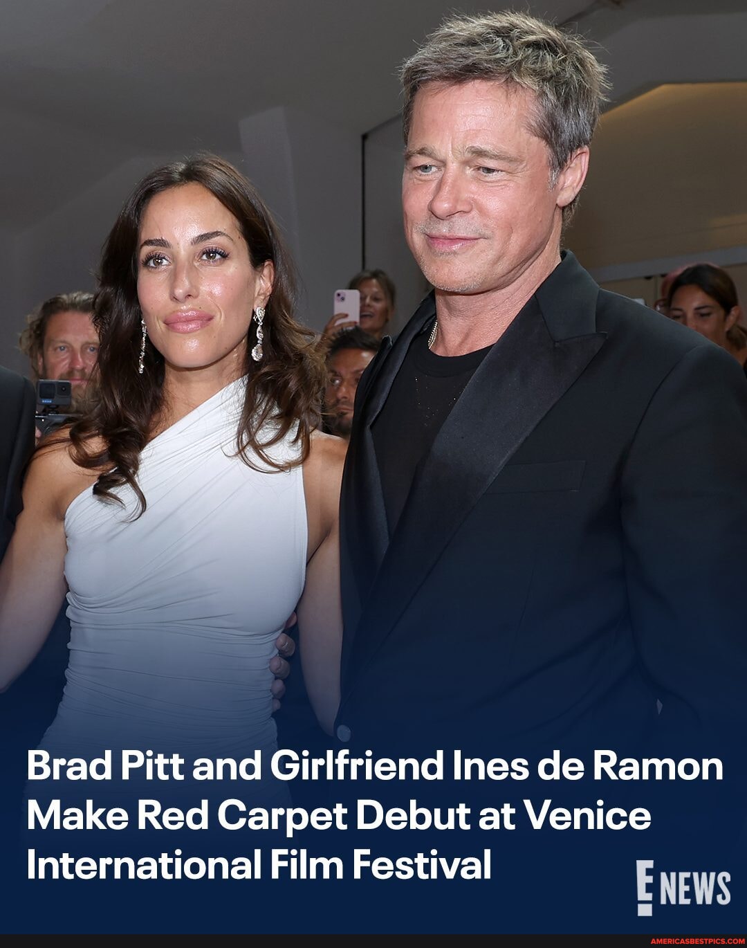 Brad Pitt and Ines de Ramon are red carpet official. Link in bio for more on their night ...