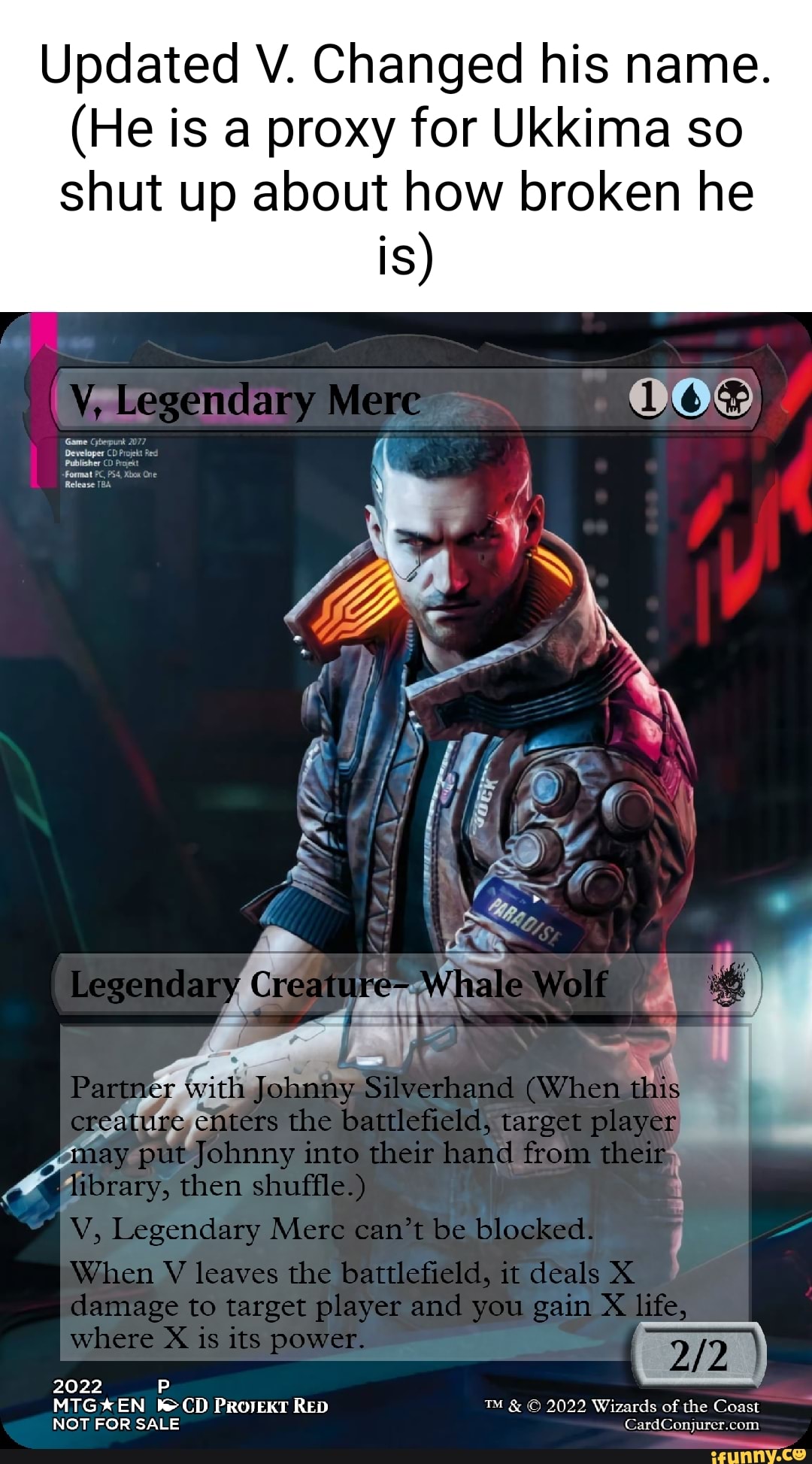 Updated V. Changed his name. (He is a proxy for Ukkima so shut up about ...