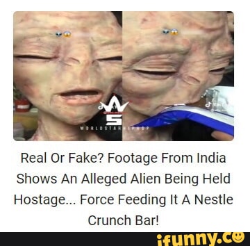 Real Or Fake? Footage From India Shows An Alleged Alien Being Held ...