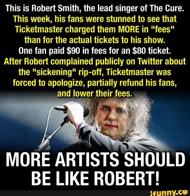 This is Robert Smith, the lead singer of The Cure. This week, his fans ...