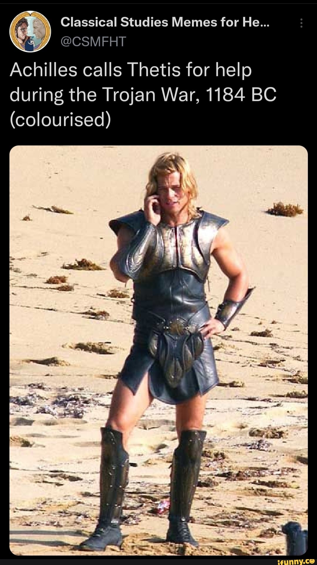 Classical Studies Memes for He... Achilles calls Thetis for help during ...