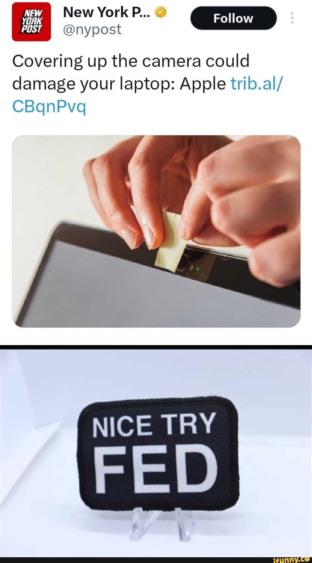 YORK York P... Follow POST Covering up the camera could damage your ...