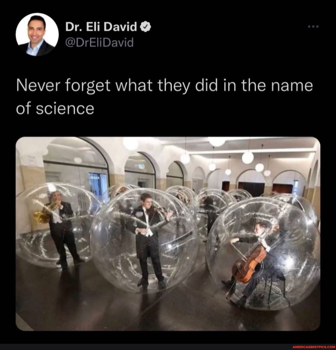 Dr. Eli David Never forget what they did in the name of science ...