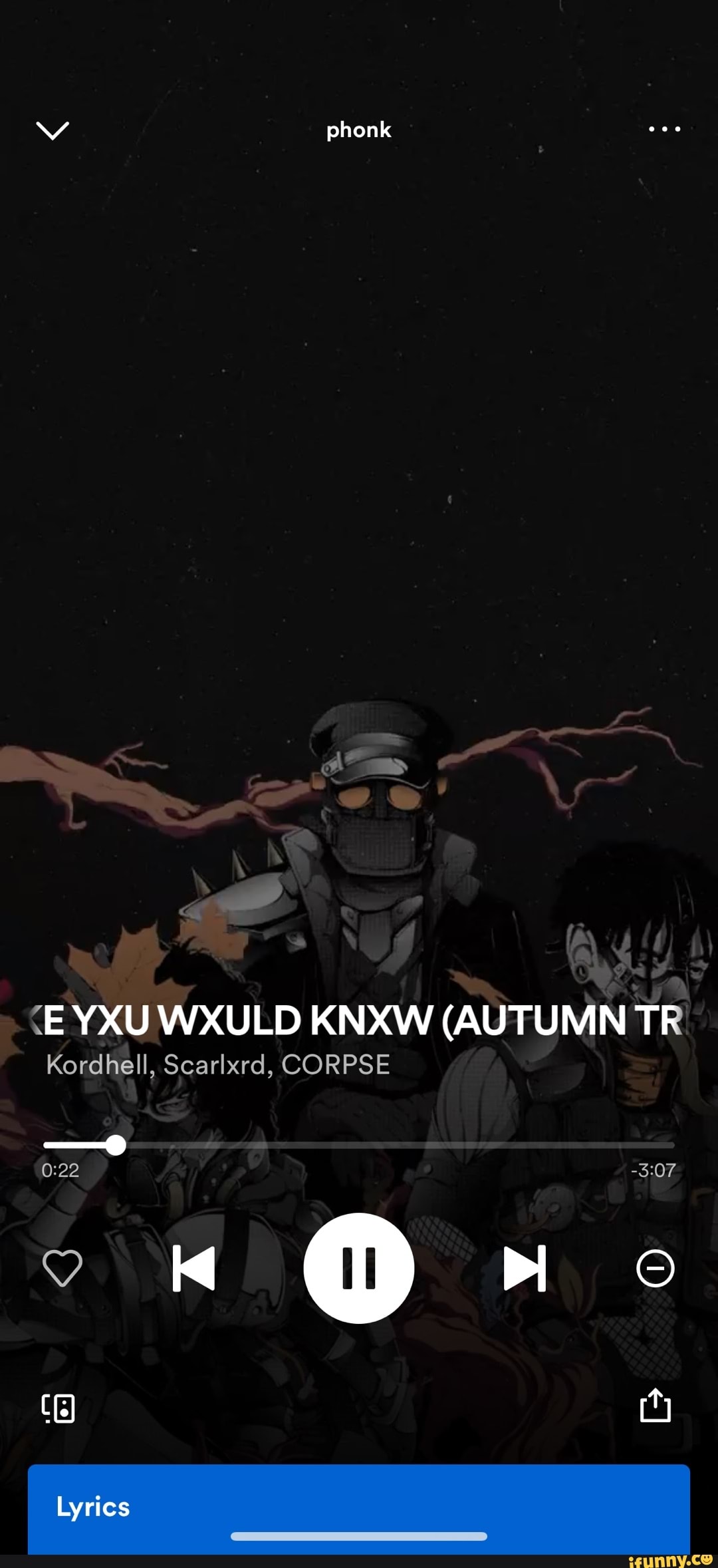 Vv phonk -E YXU WXULD KNXW (AUTUMN TR Kordhell, Scarlxrd, CORPSE Lyrics ...