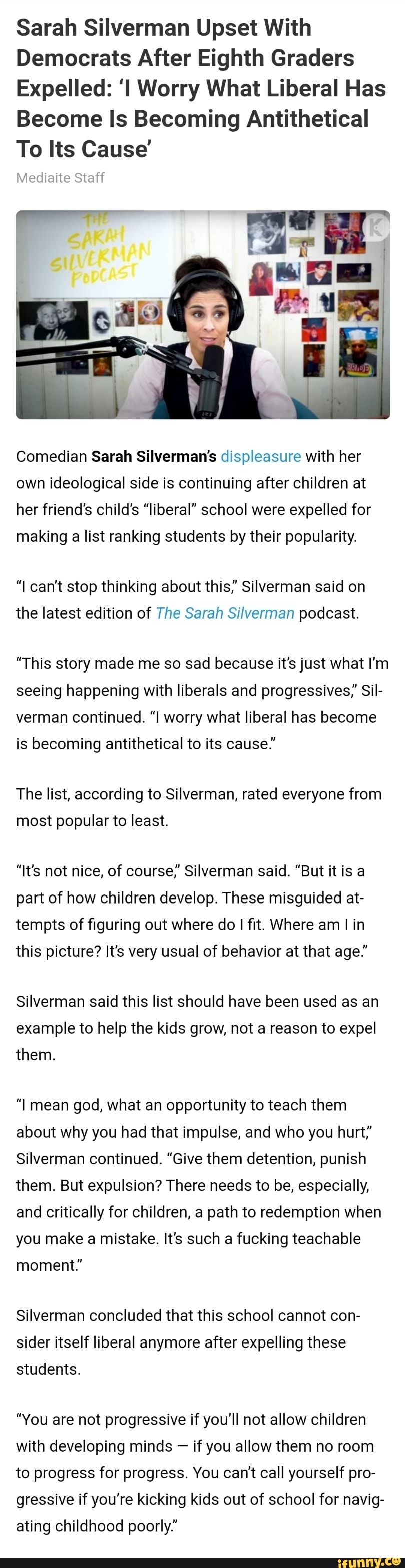 Sarah_silverman memes. Best Collection of funny Sarah_silverman ...