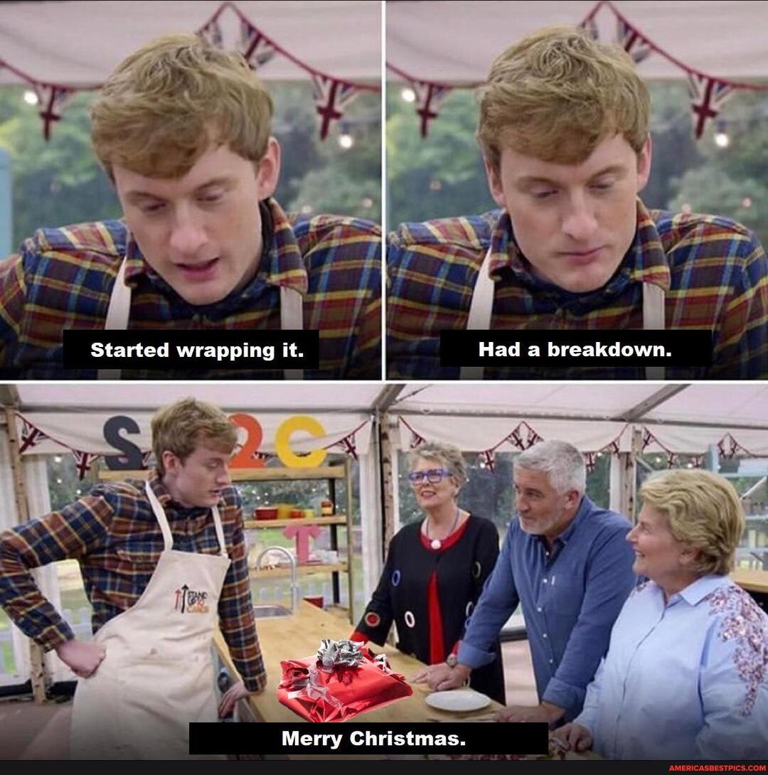 Started wrapping it. Had a breakdown. Merry Christmas. - America’s best ...