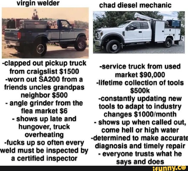Virgin welder -clapped out pickup truck from craigslist $1500 -worn out ...