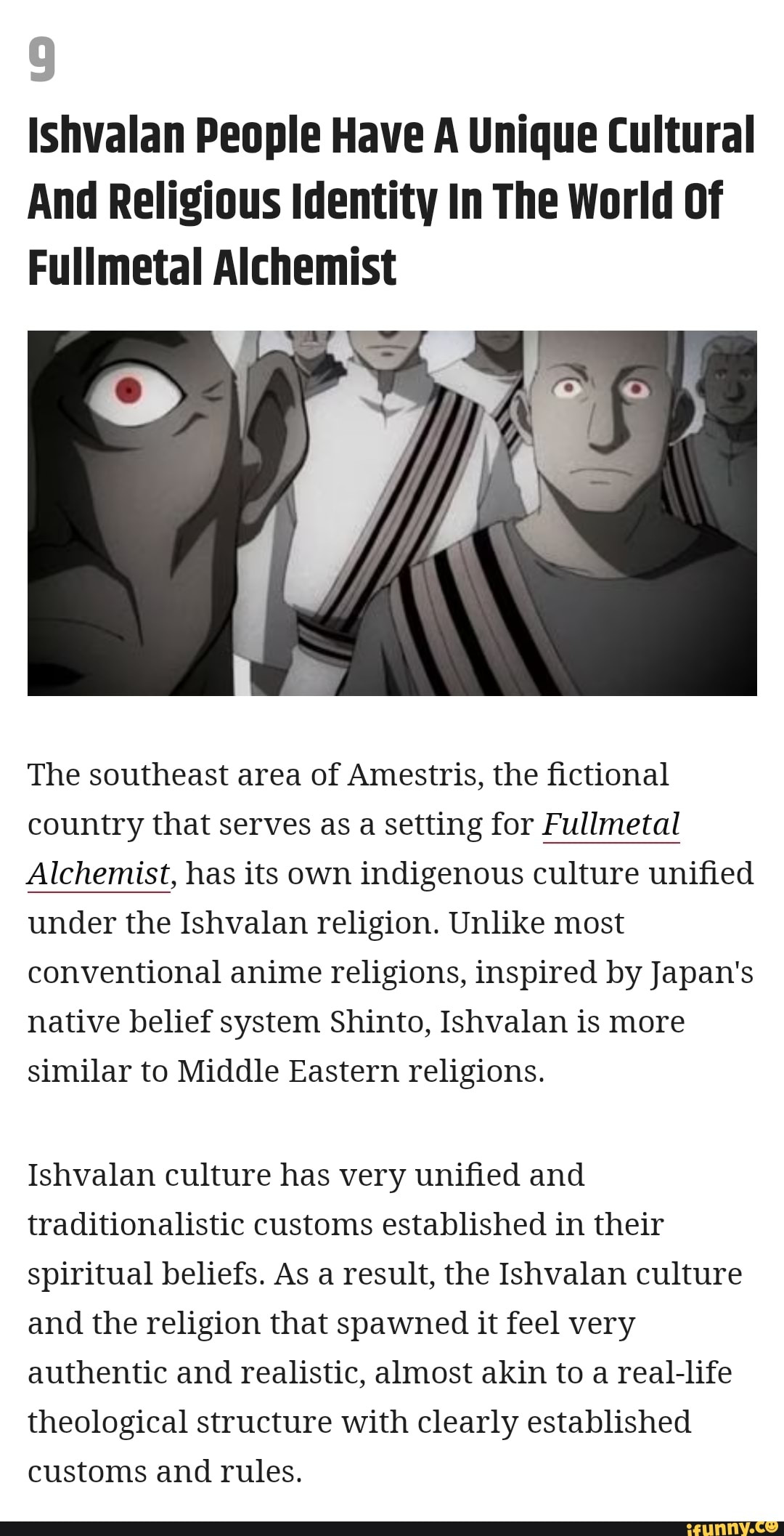 Ishvalan People Have A Unique Cultural And Religious Identity In The ...