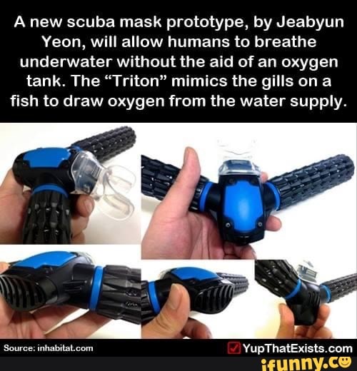 Anew scuba mask prototype, by Jeabyun Yeon, will allow humans to ...