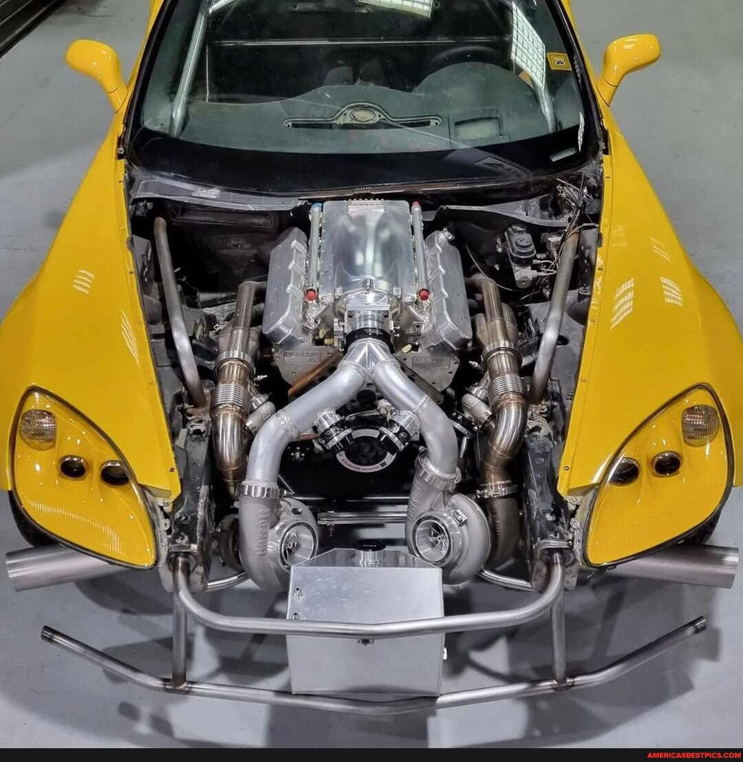 Nicely packaged twin turbo setup on this #C6 Vette by @BTunePerformance ...