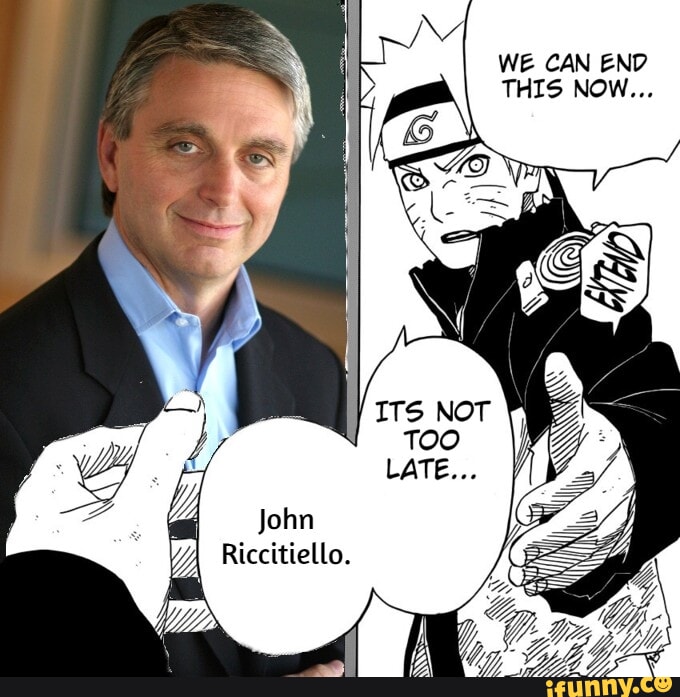 WE CAN END THIS NOW... Riccitiello. - iFunny