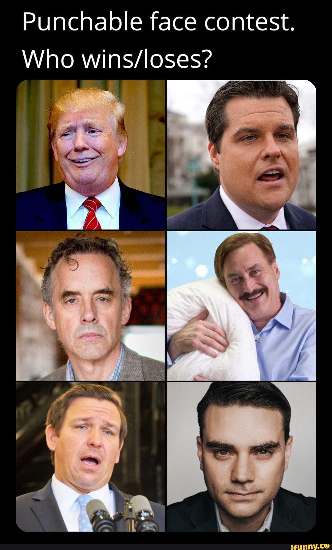 Punchable face contest. Who - iFunny