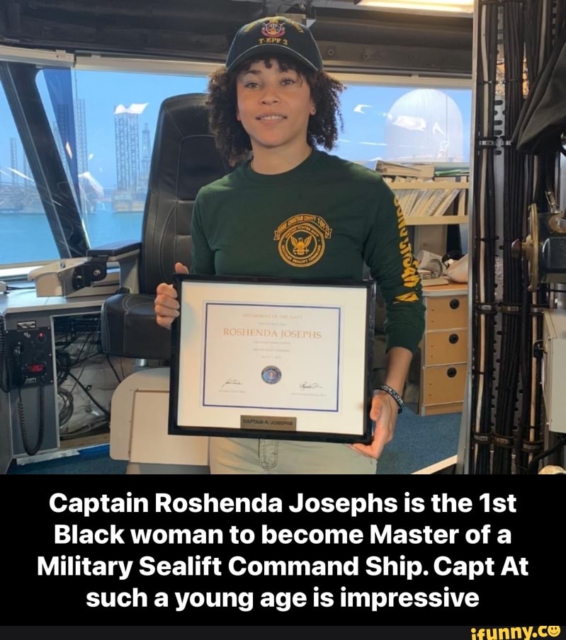 Captain Roshenda Josephs is the Black woman to become Master of a ...
