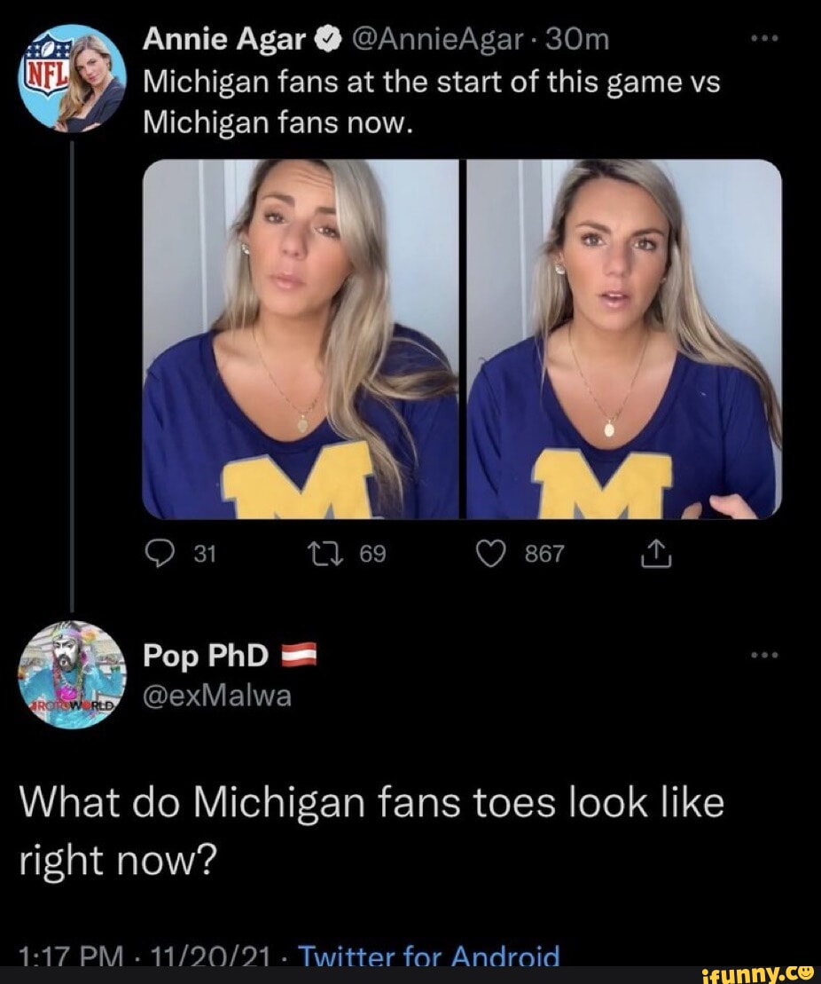 Annie Agar @ @AnnieAgar I Michigan fans at the start of this game vs ...