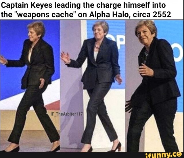 Captain Keyes leading the charge himself into the ”weapons cache" on ...