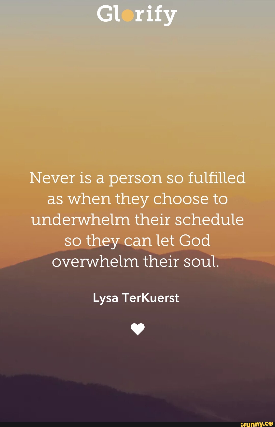 Gl rify Never is a person so fulfilled as when they choose to ...