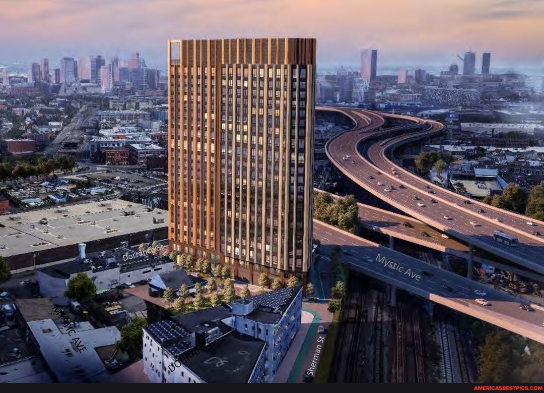 Plans have been approved for a 22-story tower in Charlestown, featuring ...