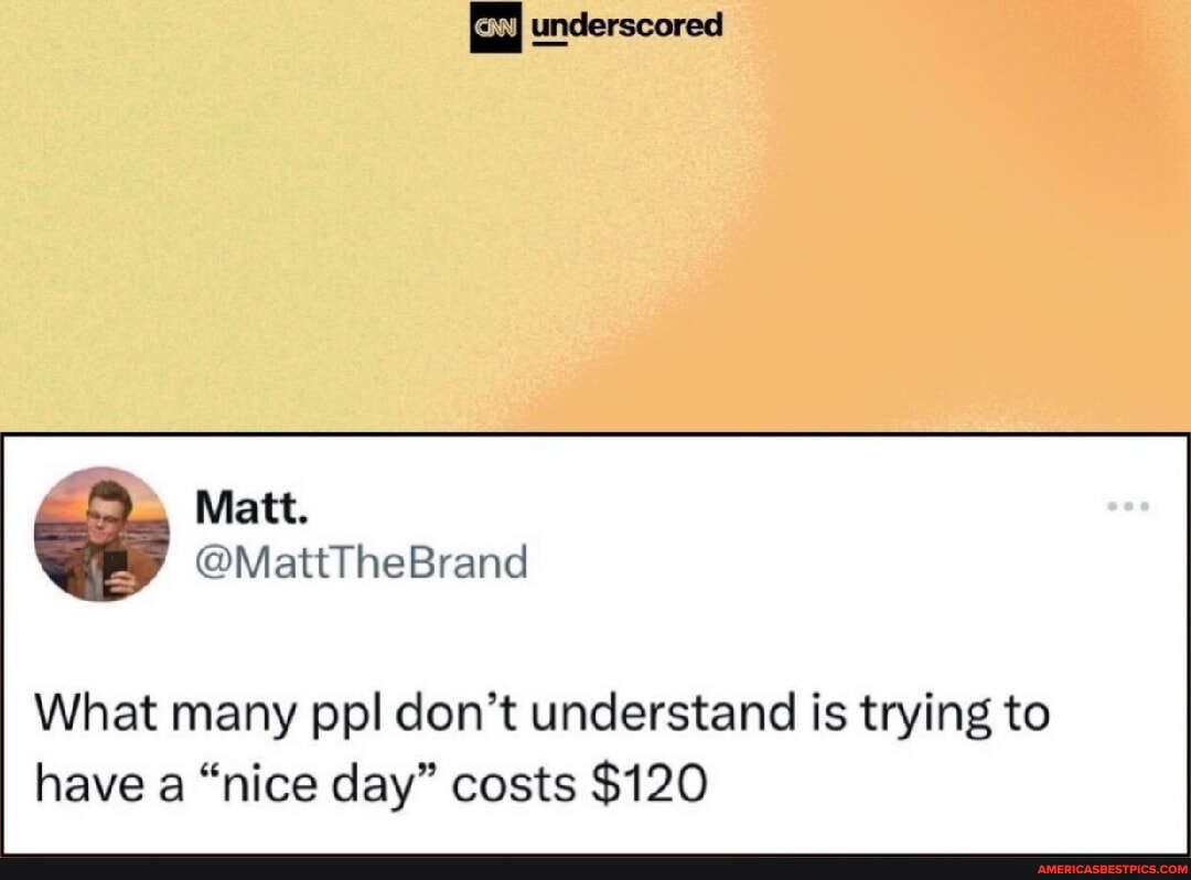 Underscored What many ppl don't understand is trying to have a "nice ...