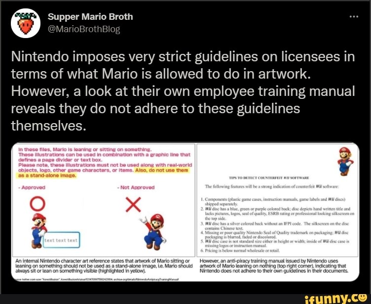 Supper Mario Broth Nintendo imposes very strict guidelines on licensees ...