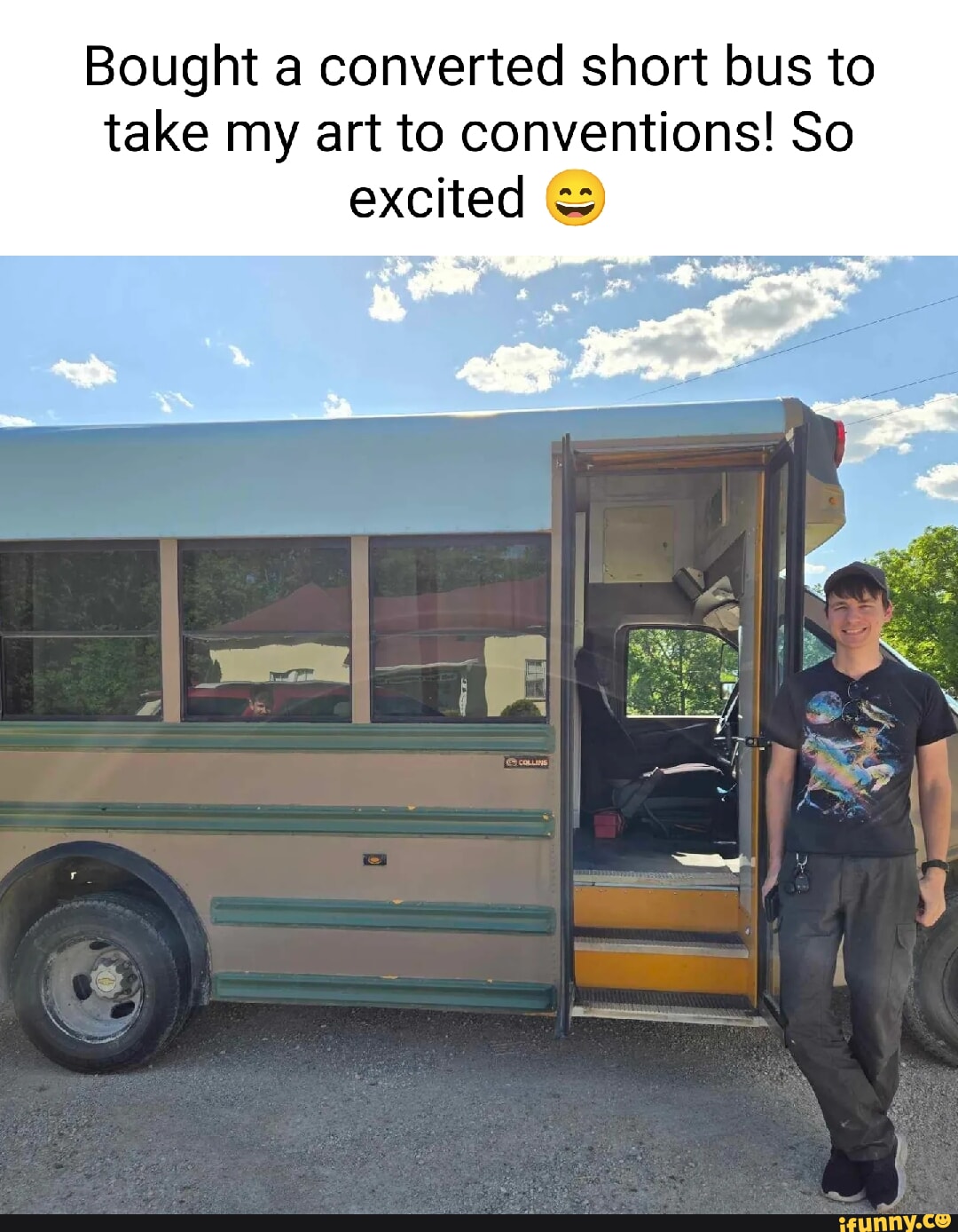 Bought a converted short bus to take my art to conventions! So excited ...
