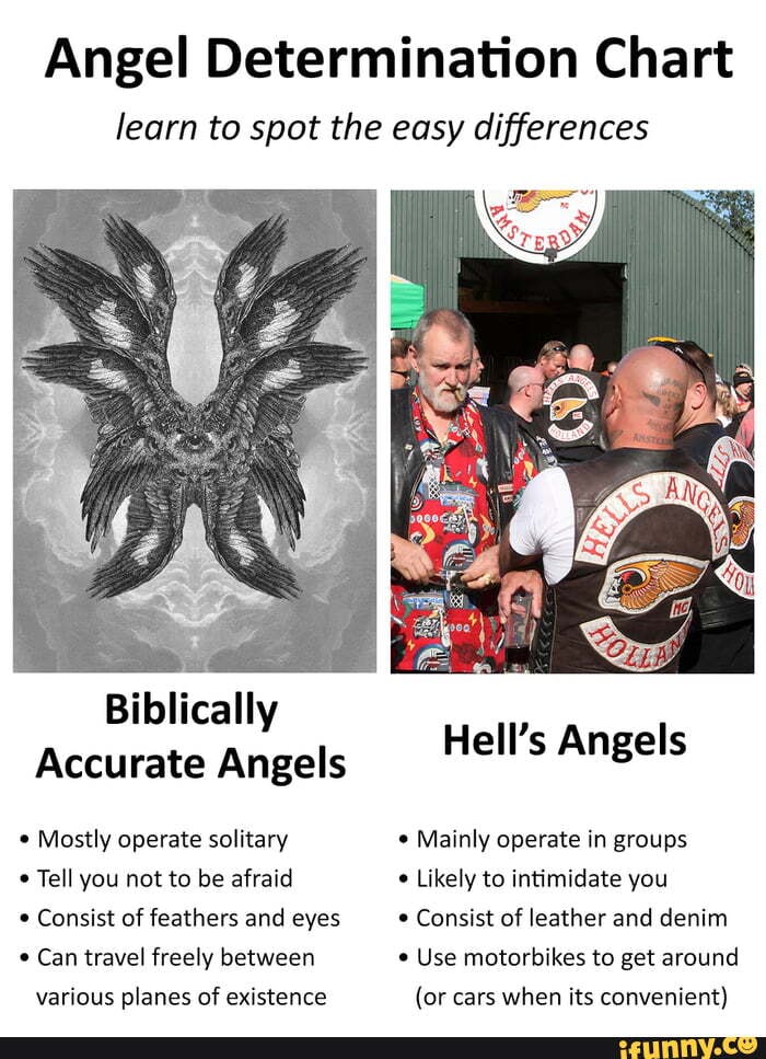 Angel Determination Chart learn to spot the easy differences Biblically ...