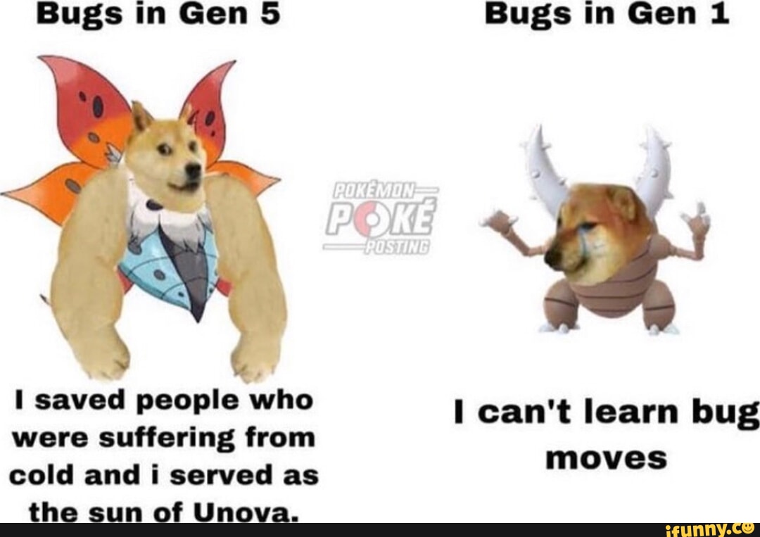 Bugs in Gen 5 Bugs in Gen 1 I saved people who I can't learn bug were ...